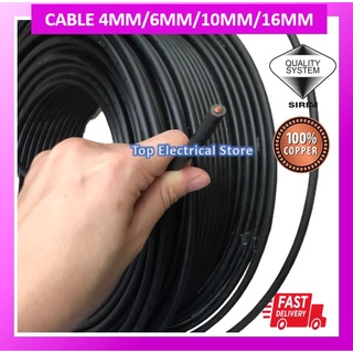 SIRIM CABLE 4MM 6MM 10MM 16MM 25MM (PER METER)100% PURE COPPER KABEL ...