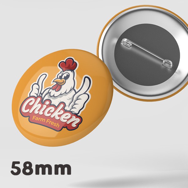 [Same Day Shipping] Premium BUTTON BADGE 58MM PIN \ Custom Design \ NO ...