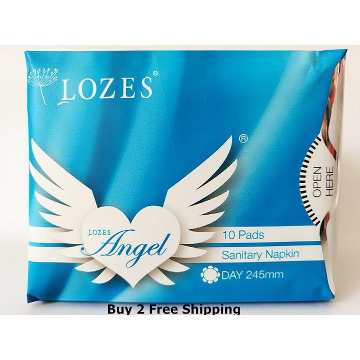 Lozes Angel Sanitary Napkin "Day" Pads 245mm (10 Pads) | Shopee Malaysia