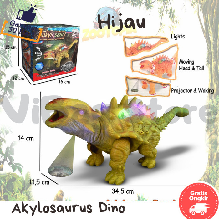 Zootopia Animal Purba Animal Dinosaur Ankylosaurus Toy BBR1108 | Shopee ...