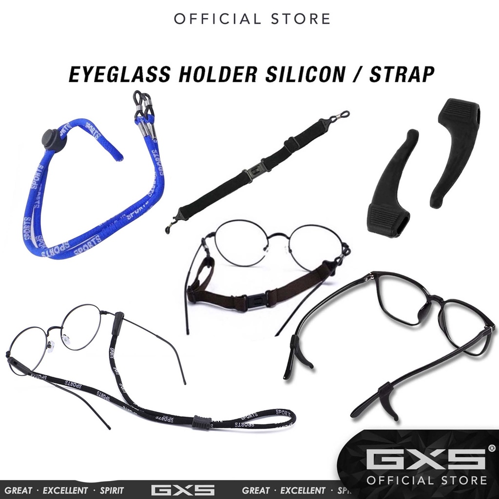GXS Eyeglasses Silicon/ Straps Holder Chain Glasses Anti-Slip ...