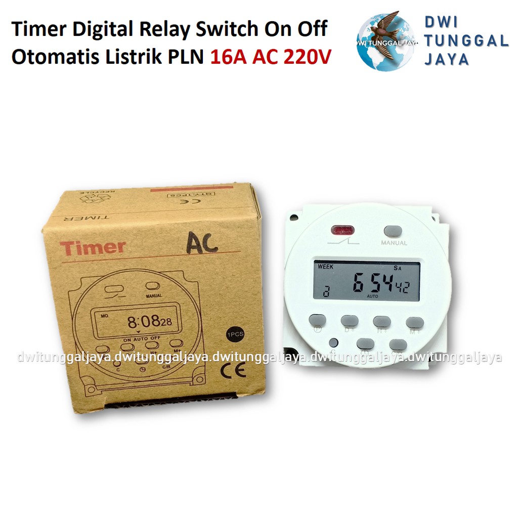 Digital Timer Relay Automatic On Off Switch 220V 12V CN101A PLN ...