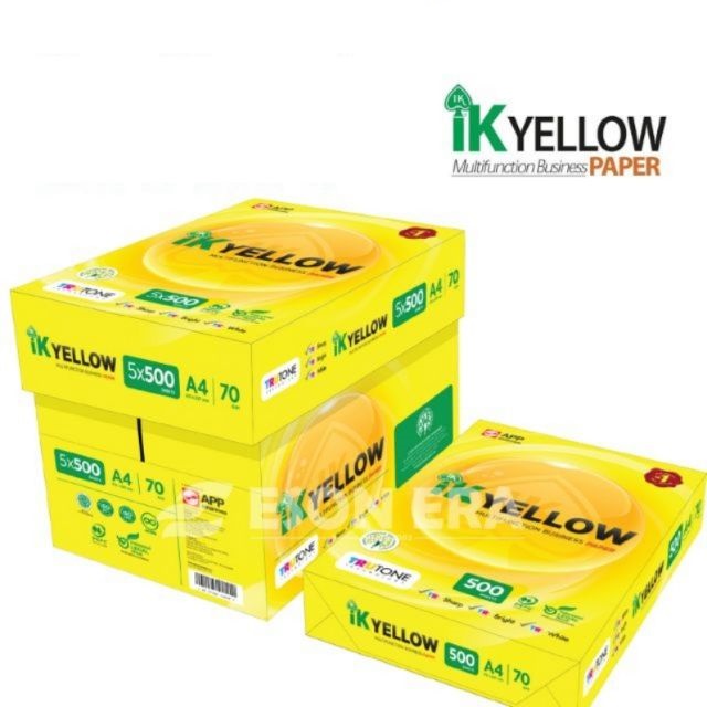 IK Yellow A4 Copier Paper 70Gsm/80gsm 500's (5reams) | Shopee Malaysia