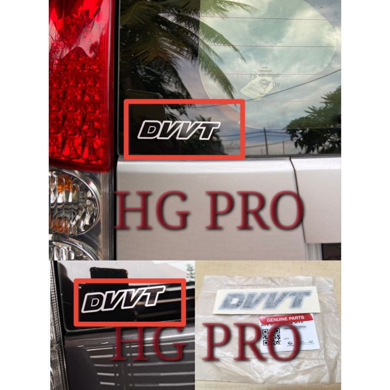 PERODUA MYVI ALZA VIVA ORIGINAL REAR WINDSCREEN DVVT STICKER EMBLEM ...
