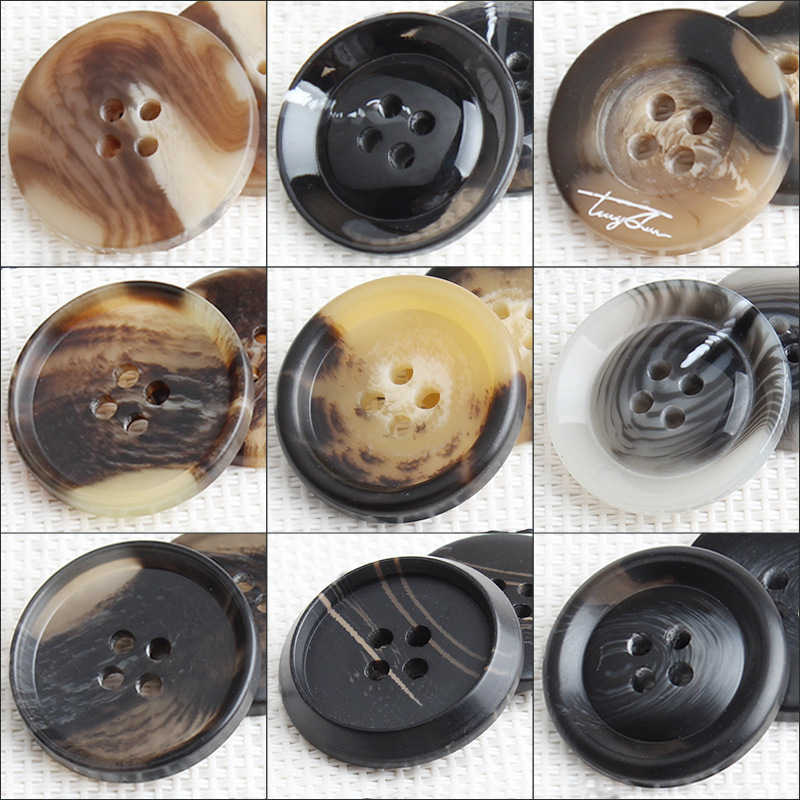 15/18mm 100 Pcs/set 4 Holes Simple Style Round Shape Buttons for ...