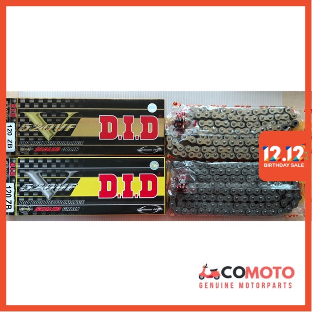 DID 520 O-Ring Chain Silver and Gold / Hyper Long Life 100% Original ...