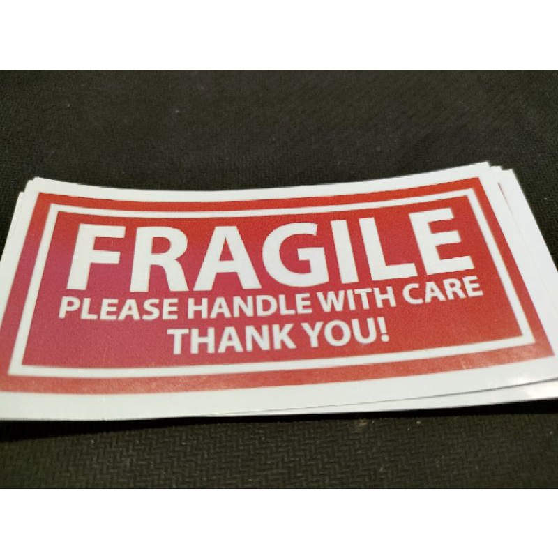 Fragile Sticker Label 4 X 2 Inch 50pcs Shopee Malaysia