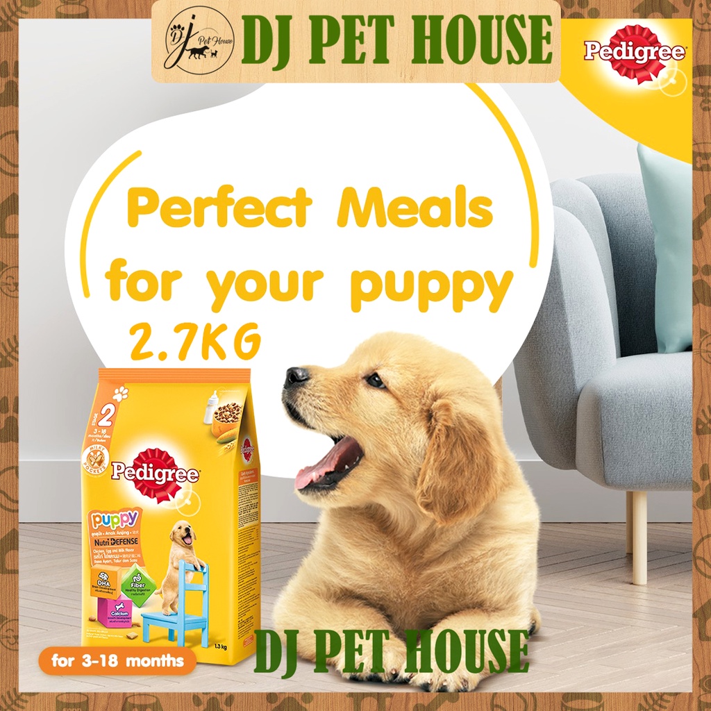 PEDIGREE Makanan Anjing Dog Food Assorted Puppy 2.7KG Dog Dry Food ...