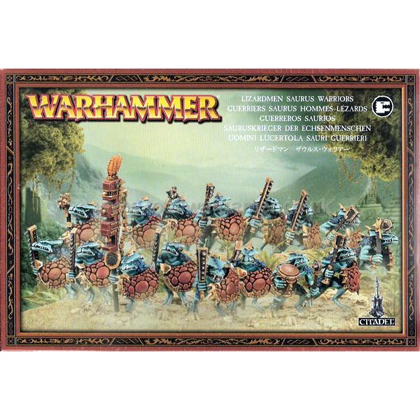 Games Workshop Warhammer Fantasy - Lizardmen Saurus Warrior Regiment ...