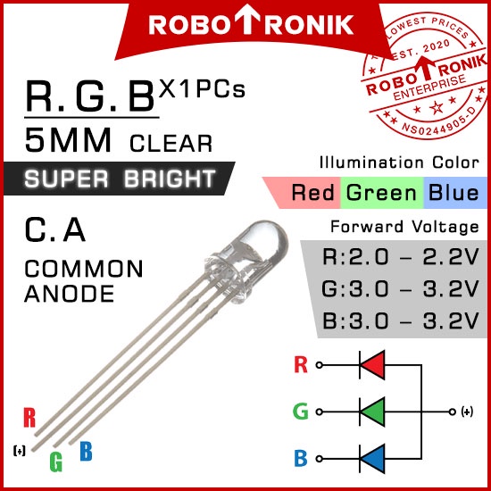 LED 3mm 5mm 10mm Diffused / Clear [Red Green Yellow Blue Orange Purple] Arduino UNO Breadboard ...