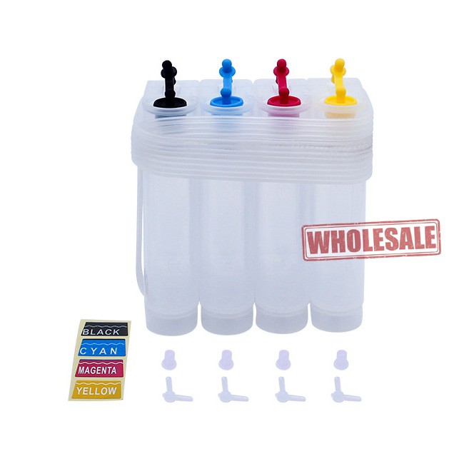 Empty Continuous Ink Supply System 4 Colors Ink Tank 80ml Diy Ciss kit ...