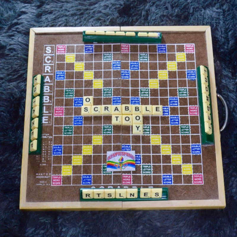 Wooden Word Game with Plastic Letter Tiles | Educational Classic ...