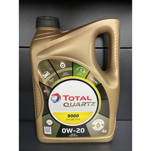 0w20 quartz 9000 GF6 4L total engine oil fully synthetic | Shopee Malaysia