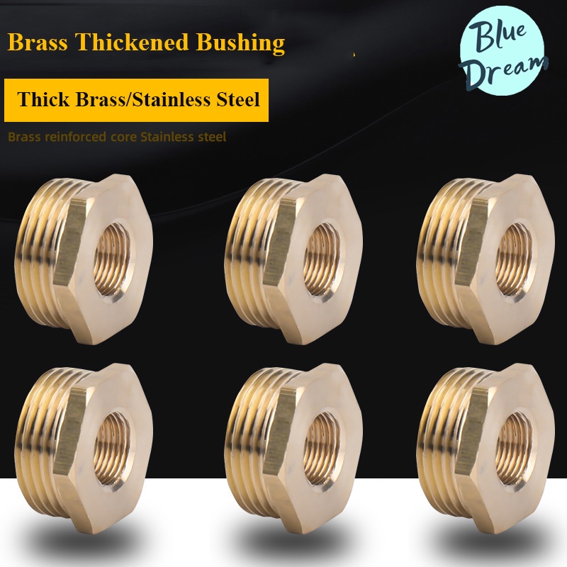 Brass Thickened Bushing Male to Female Thread Fitting Hose Reducing ...