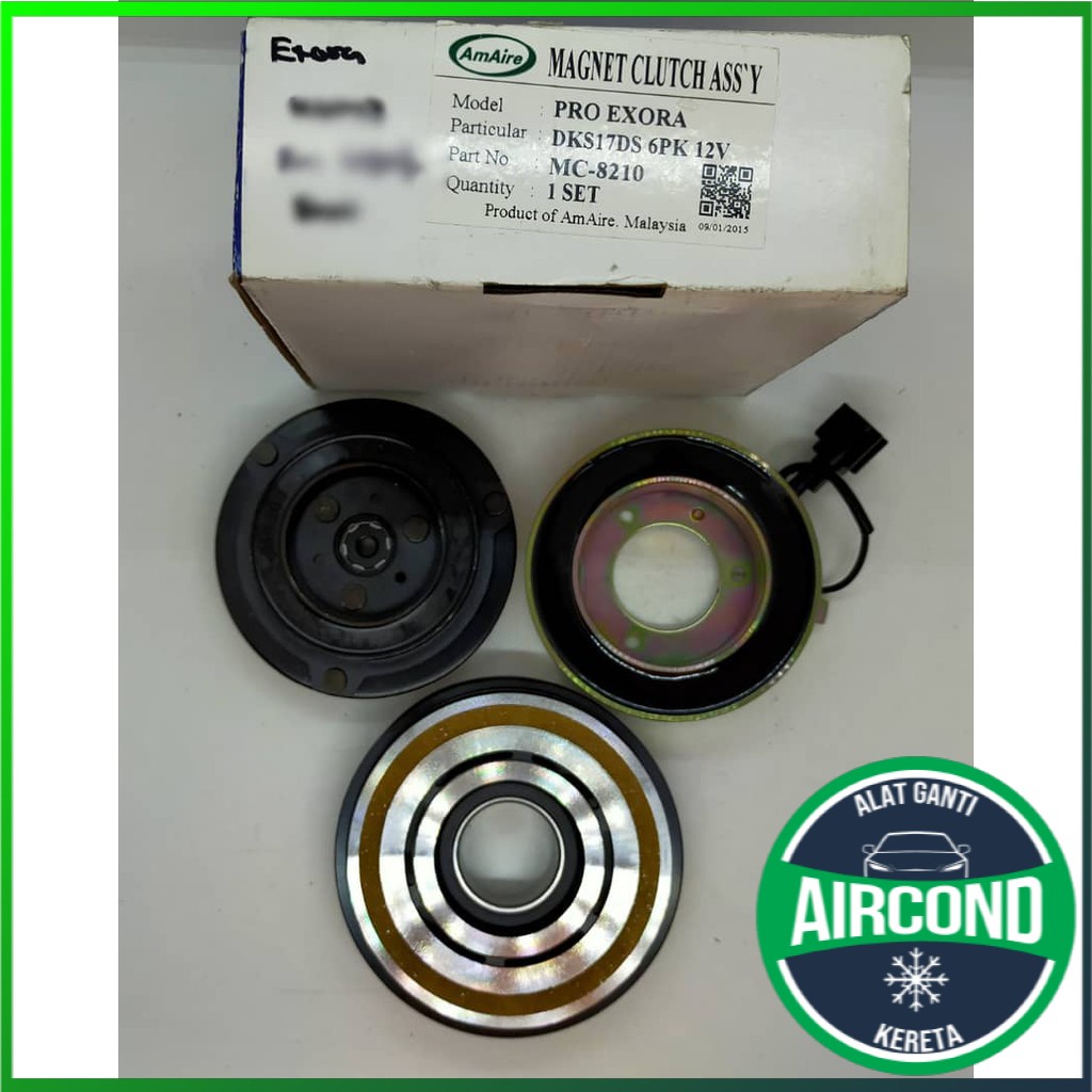 PROTON EXORA ZEXEL VALEO TYPE 6PK AIR COND CLUTCH PULLY MAGNET CLUTCH ...