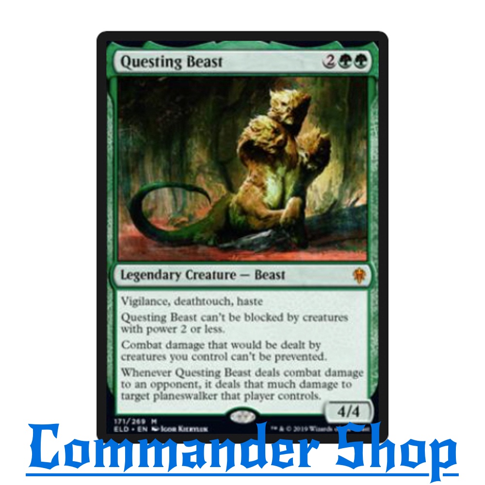 Questing Beast (Legendary Creature-Beast) Green At4/Tn4 Deathtouch ...