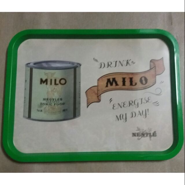Original Milo Metal Tray Talam Besi Milo Tray Nestle Drink Milo Energy ...