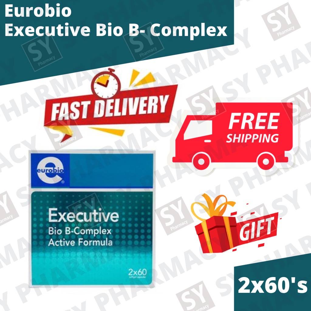 Eurobio Executive Bio-B Complex Active Formula 2X60's FOC FREE GIFT ...