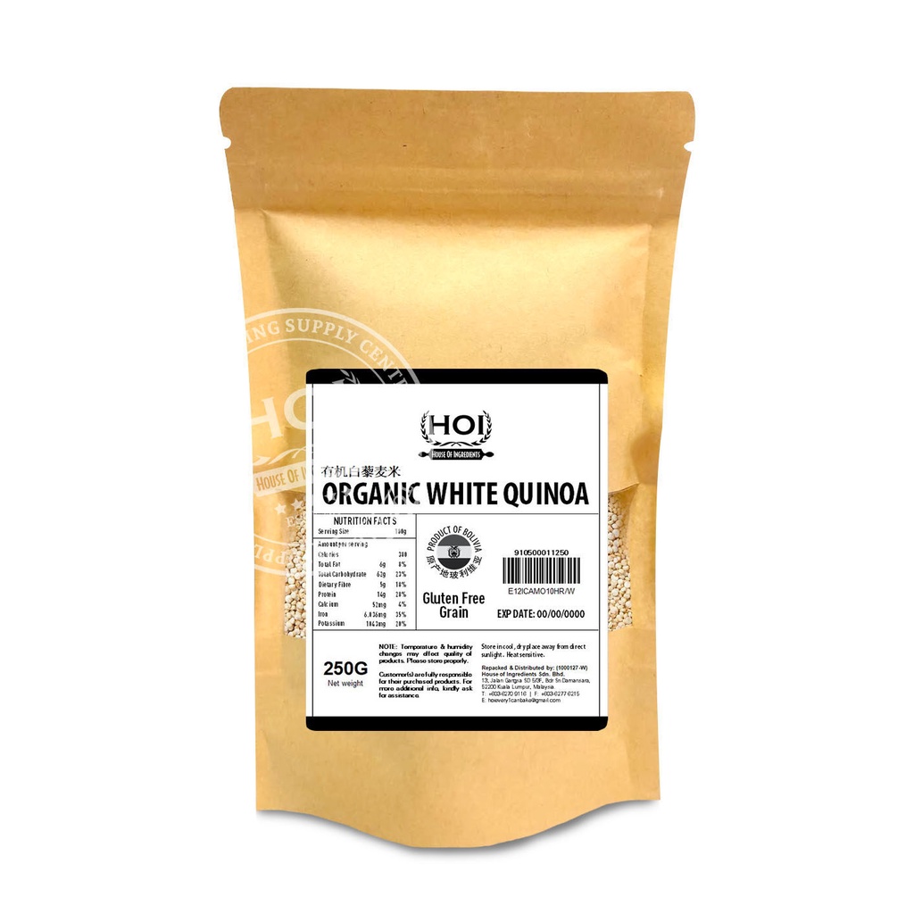 HOI Baker&Chef Quinoa Putih Organik | Organic White Quinoa | (Natural ...
