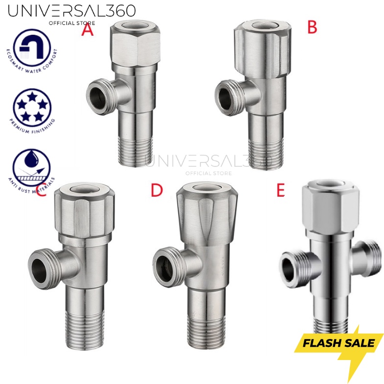 304 Stainless Steel Angle Valve G1/2 Water Heater Toilet Inlet Water ...