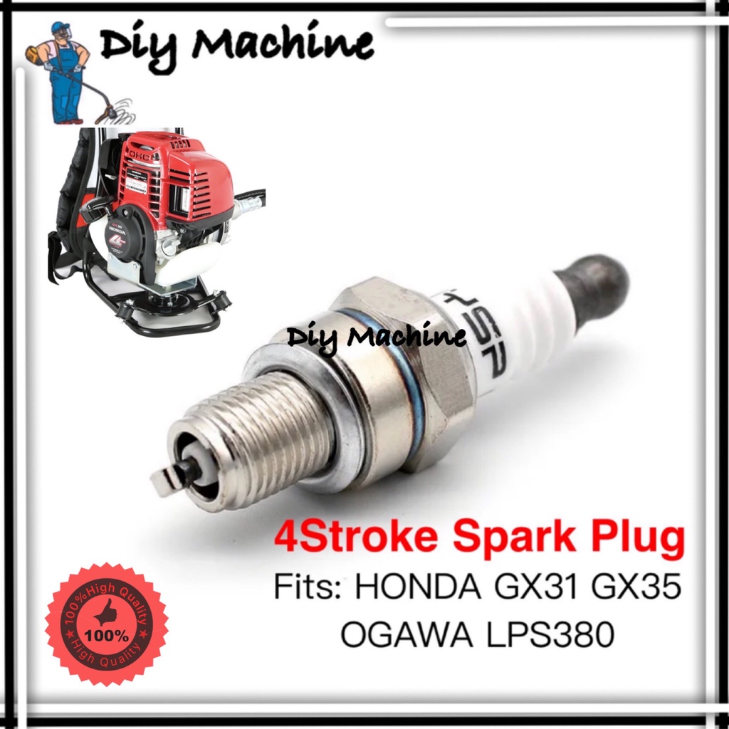4 Stroke Spark Plug Honda Gx35 Gx31 Ogawa LPS380 Mesin Rumput Brush Cutter | Shopee Malaysia