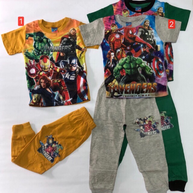 1-2years Baby Boy Avengers Pyjamas Set ( Hulk , Spiderman , Ironman ...