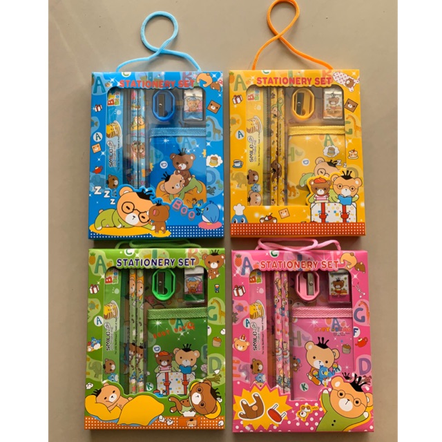Stationery Set 206 (Teddy Bear Picture) | Shopee Malaysia
