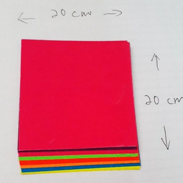 Origami paper 20cm x 20cm (50's) | Shopee Malaysia