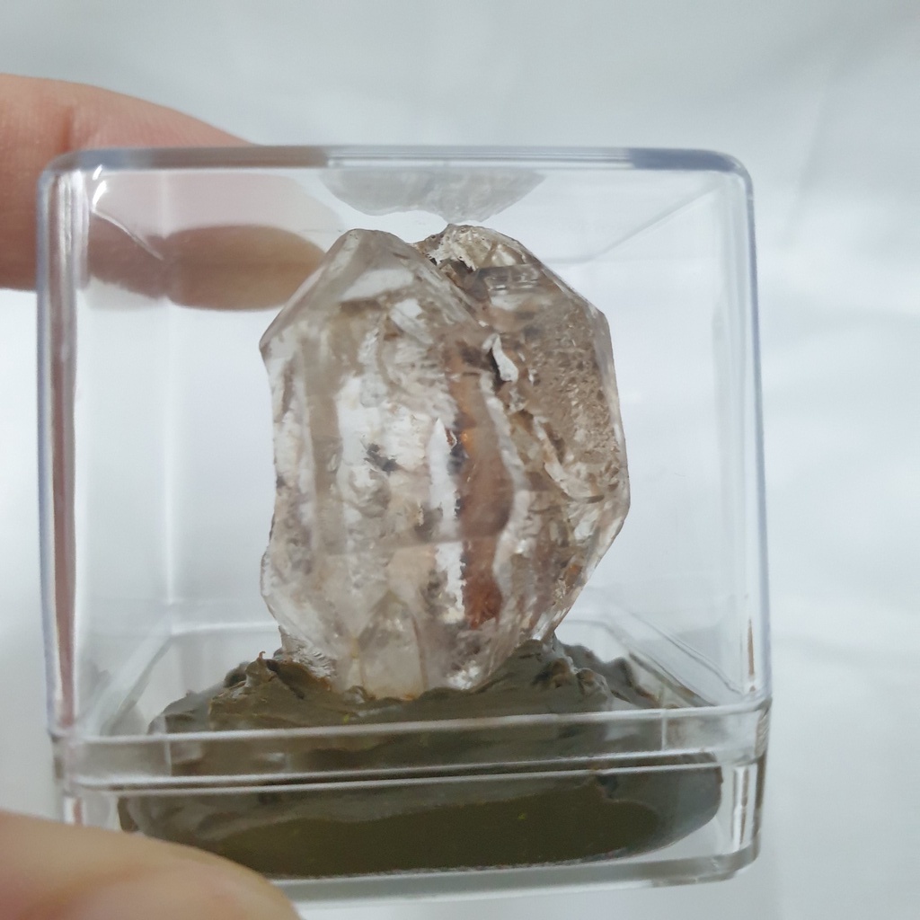 Natural Skeletal Quartz (have display case) / Unusual rare small ...