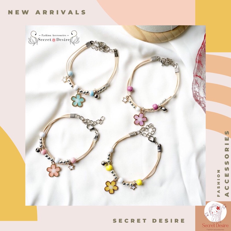 [Ready stock] New Korea & Japan Style cute Macaron color flower series ...