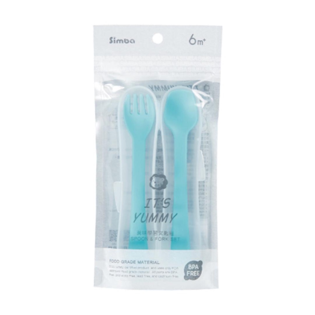 Simba Yummy Learning Fork & Spoon Set | Shopee Malaysia