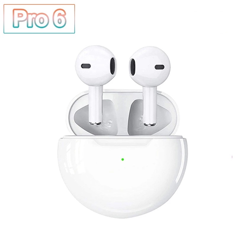 TZUZL Pro 6 TWS Wireless Headphones 8D Stereo HiFi Earpiece with Mic ...