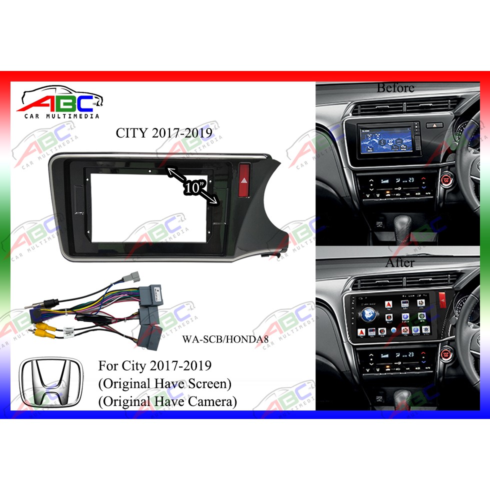 Android Player Casing For Honda City GM4/GM5/GM6/GM9 2014 2015 2016 ...