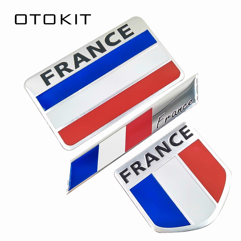 3D Aluminum France Flag Car Sticker Accessories Sticker for Renault ...