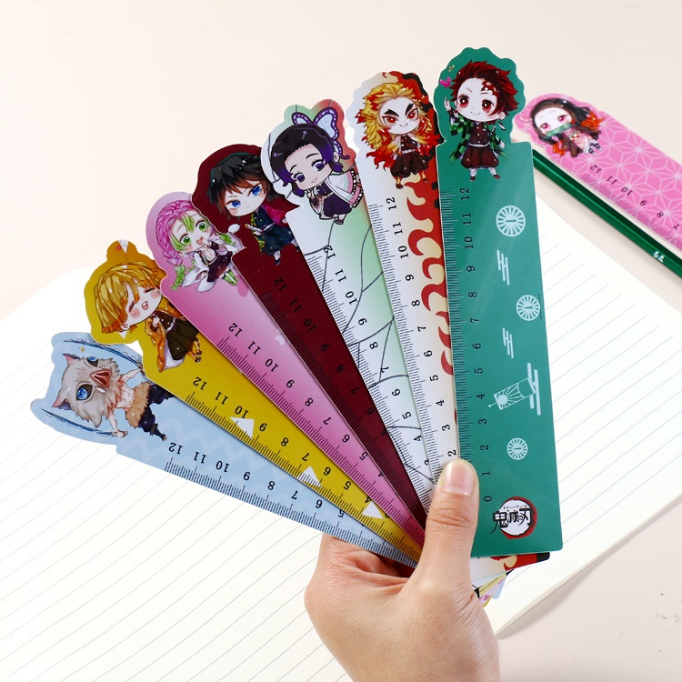 Cute Demon Slayer Ruler Anime Kimetsu No Yaiba Students Stationery ...