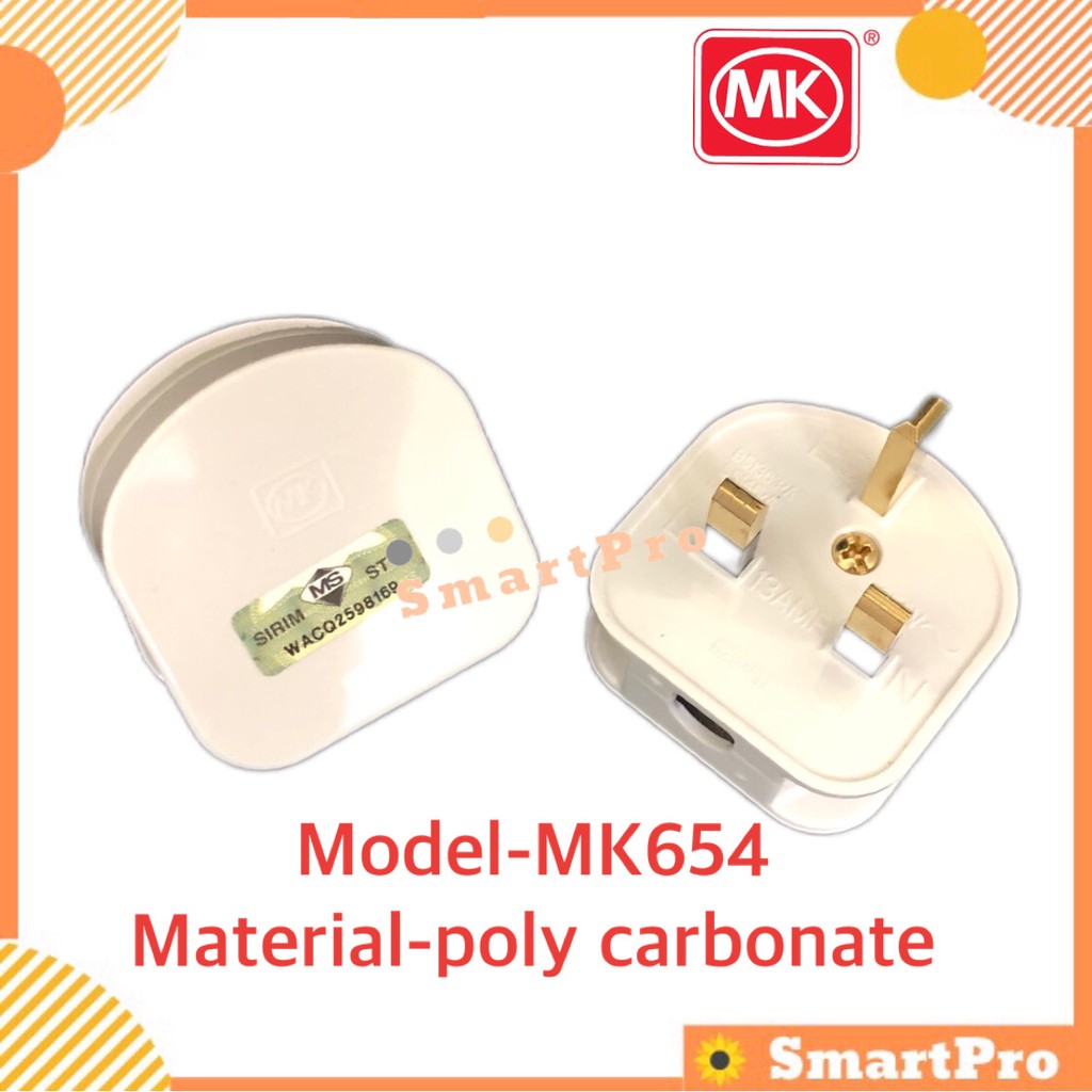 MK Heavy Duty 13A Fused 3 Pin Plug Top Uk Type 13A 3 Pin Plug Top 13A ...