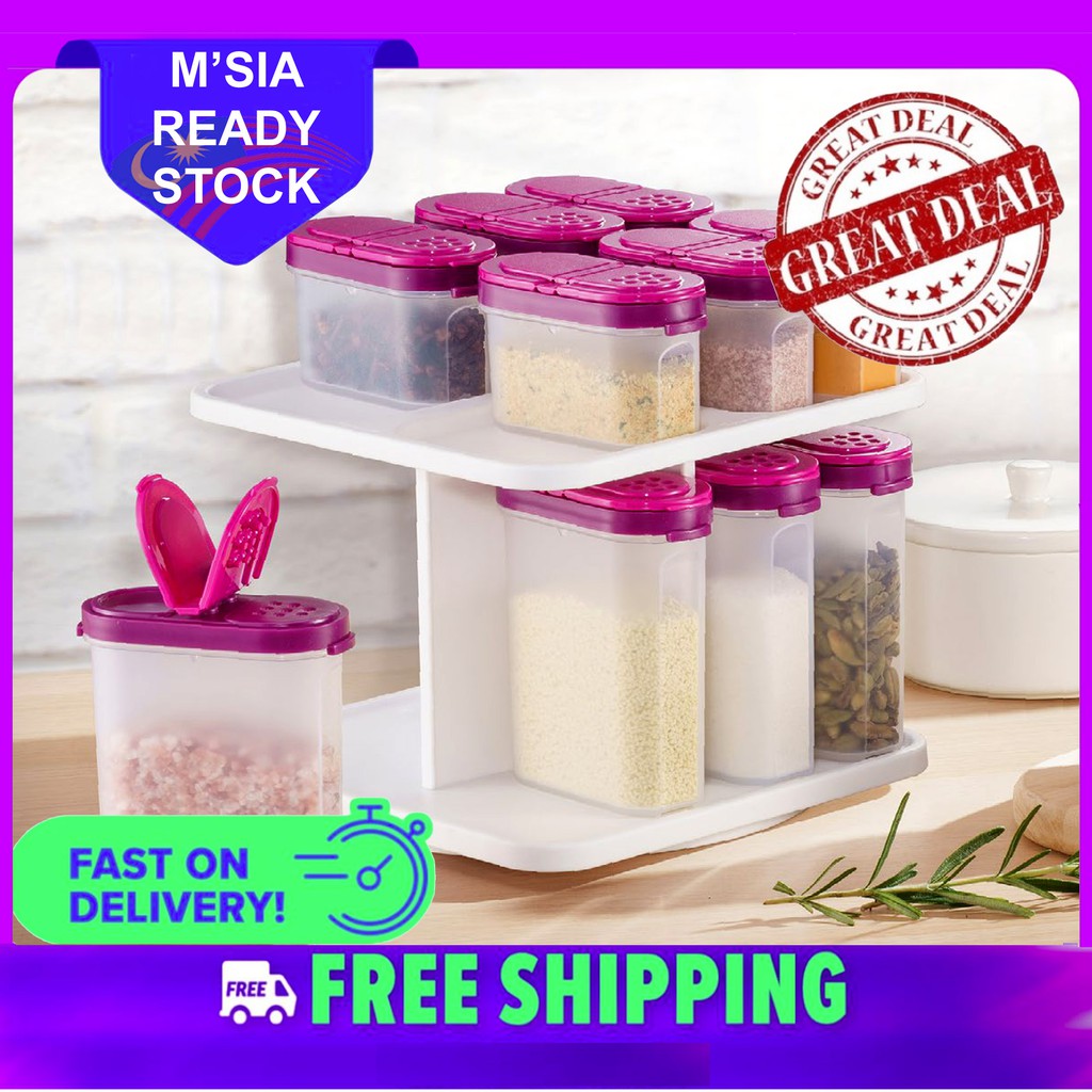 Tupperware Modular Spice Set with Modular Spice Carousel | Shopee Malaysia