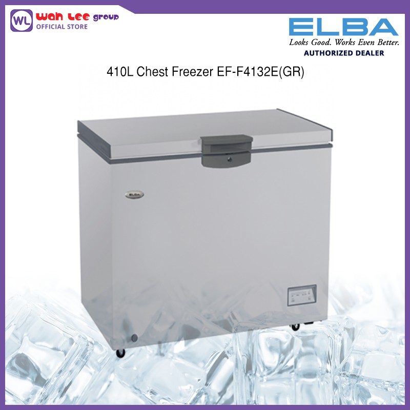 Elba 410L Chest Freezer EF-F4132E(GR) | Shopee Malaysia
