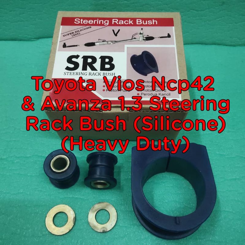 Toyota Vios ncp42 & Avanza 1.3 Steering Rack Bush (Silicone) (Heavy ...
