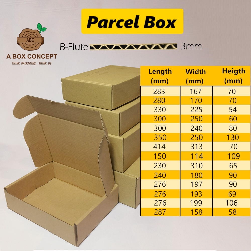 MAILER BOX PARCEL BOX CARTON BOX GIFT BOX KOTAK BUNGKUSAN | Shopee Malaysia
