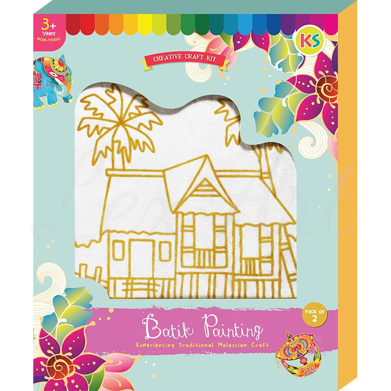 Batik Painting 2-in-1 Box Kit (18 Assorted Design Set Available ...