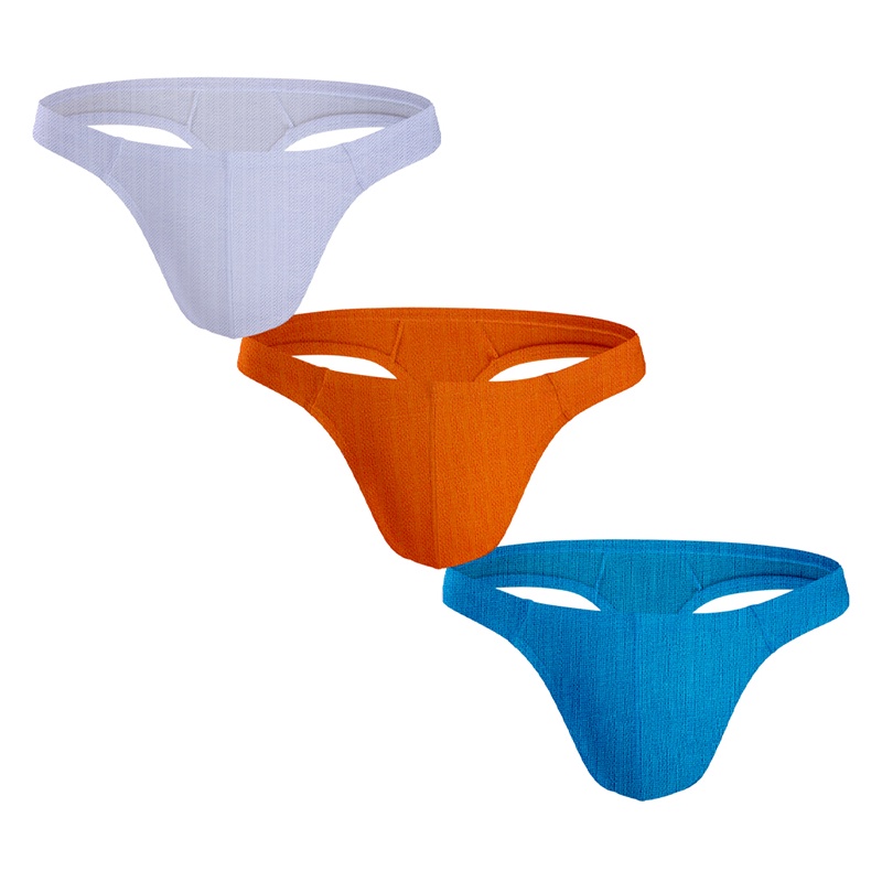 ORLVS Men's Thongs Underwear Cotton U Pouch Men Jockstrap Comfortable ...