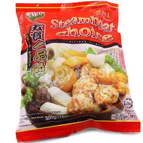 Figo Premium Steamboat Choice 5in1 500g Frozen Halal | Shopee Malaysia