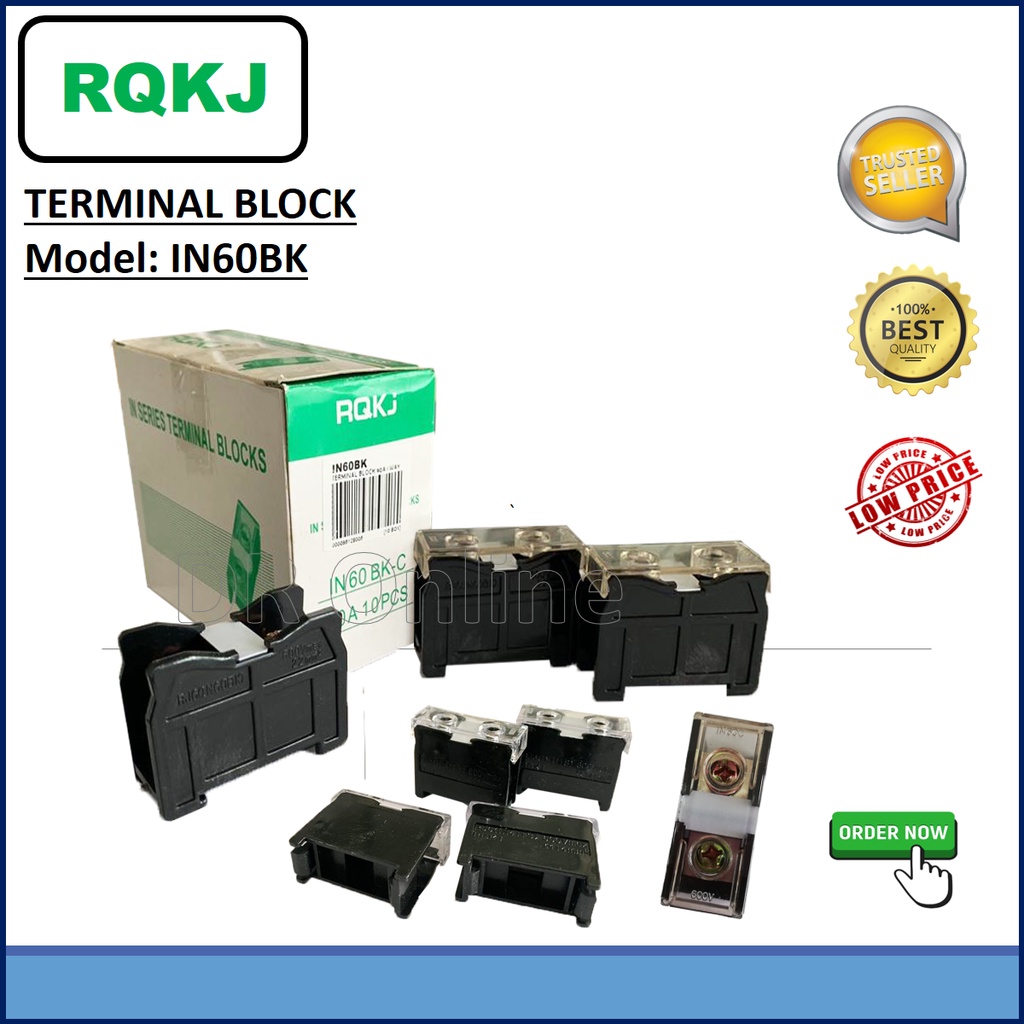 Terminal Block Din Rail 60A 90A 130A Din Rail 1WAY 1Poler HOKOMO ...
