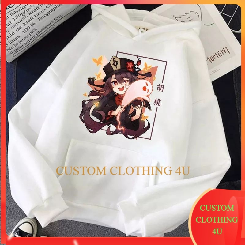 Hoodie Sweater Jacket Hu Tao Pocket Genshin Impact Impact Clothing ...