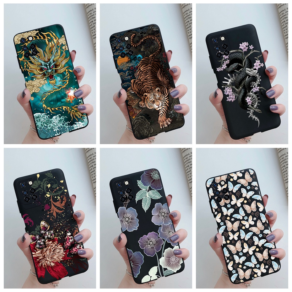 Infinix Note 10 Pro Soft Shockproof Cover Casing Luxury Matte Black ...