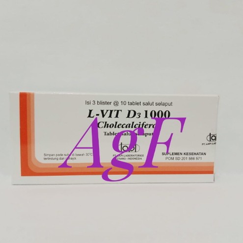 L Vit D3 1000 Tabs contains 30 (Lapi) | Shopee Malaysia
