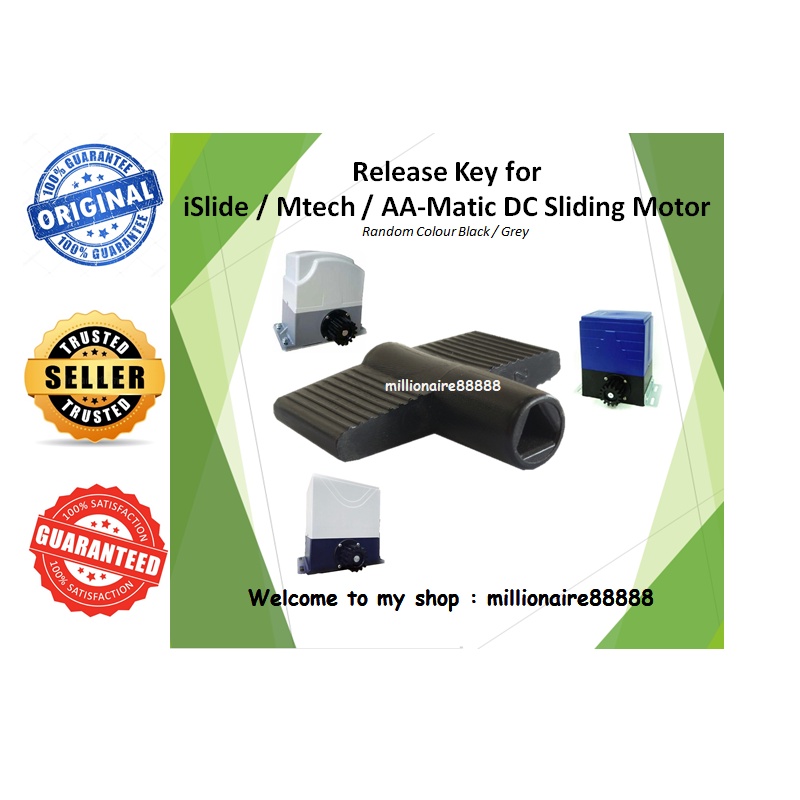 Release Key Allen Key for iSlide Mtech AA-Matic DC Auto Gate System ...