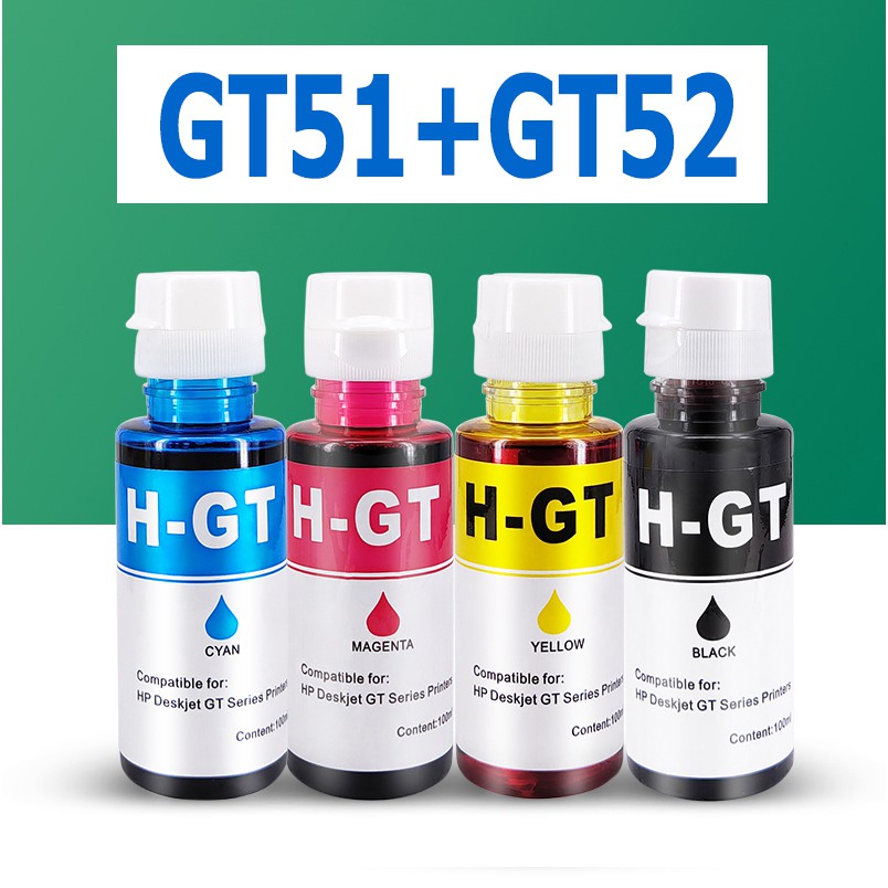 Compatible HP GT51 GT52 Printer inks refill kit for HP 110 115 310 508 ...