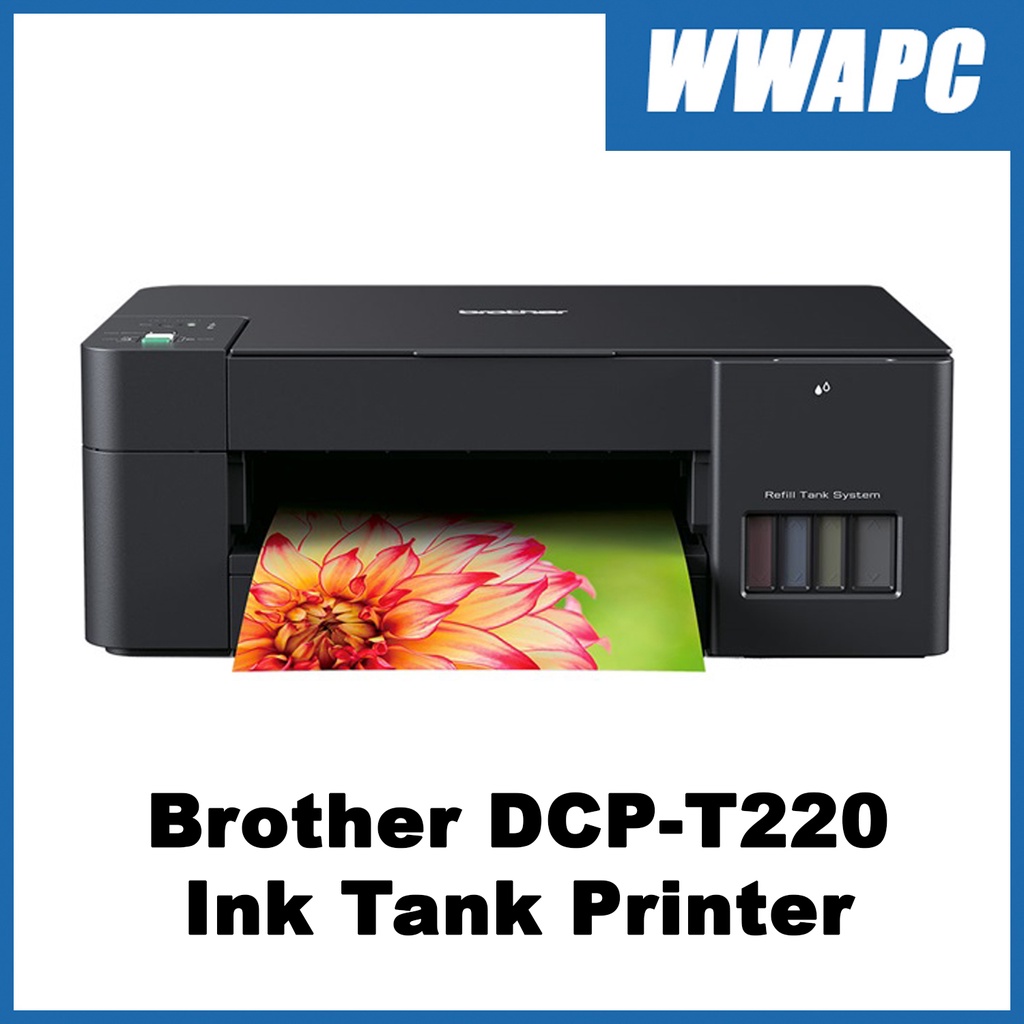Brother DCP-T220 Ink Tank Printer Print Scan Copy USB Wired Inkjet ...